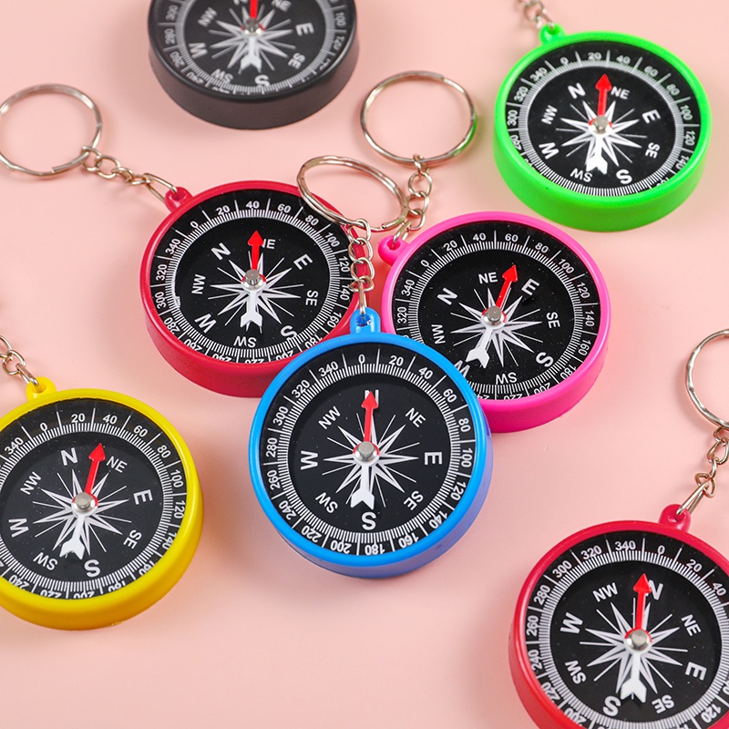 Children Mini Outdoor Key Ring Compass Student Educational School ...