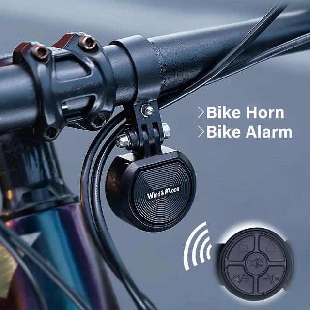 Electric Bike Horn Remote Control Anti-theft Alarm Rechargeable Bicycle ...