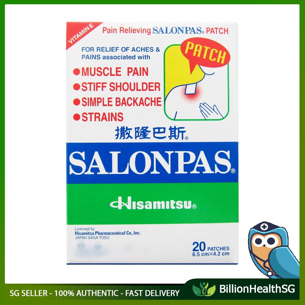 [sgstock] Salonpas Pain Relieving Patch 20S - [] [] | Shopee Singapore