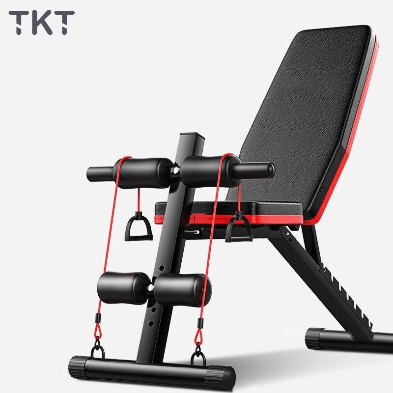 TKT Workout Bench Barbell Recliner Belly Multi-functional To Collect ...