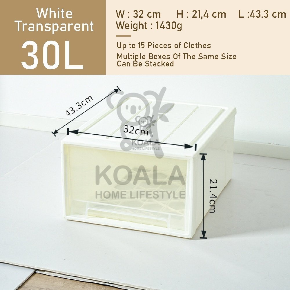 🇸🇬Koala Home🔥Storage Drawers Box Stackable Storage Chest Drawers Box ...