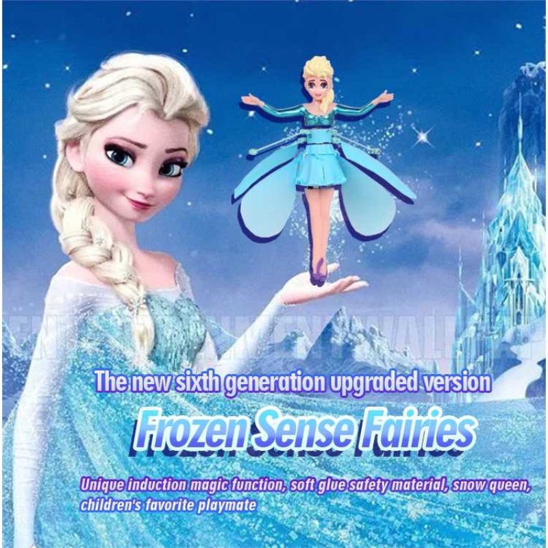Elsa Toy Frozen Princess Fairy Magical induction Flying Dolls | Shopee ...