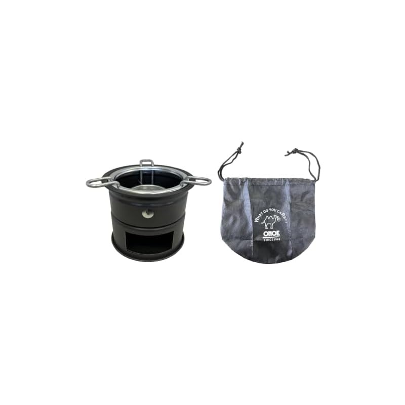 ONOE Mini Kamado Black MK-125B Easy to Enjoy Kamado Cooking Made in Japan Can use both solid ...