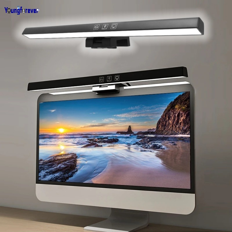 Asymmetric Timed Adjustable Monitor Hanging Light Bar Desk Office Eye ...