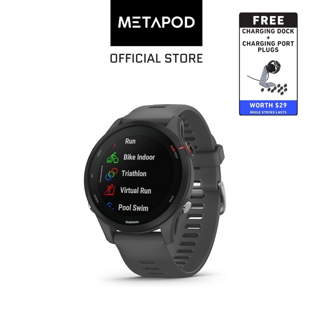 Garmin Forerunner 255 | GPS Running Smartwatch | 46mm | Slate Grey ...