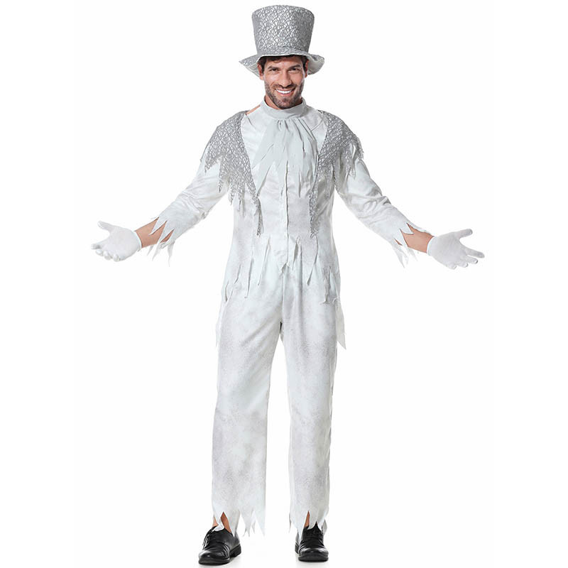 Halloween Cosplay Costume Men's Horror Ghost Dead Zombie Corpse Costume ...