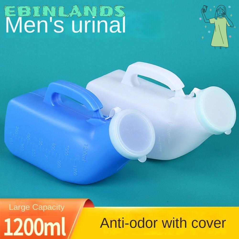 EBINLANDS Toilet, 1200ml Large Capacity Mobile Urinal, Portable Pe ...