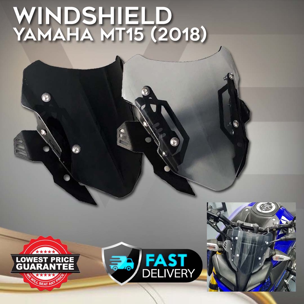 EMS Windshield For Yamaha MT15 Windscreen Visor - Iron Design | Shopee ...