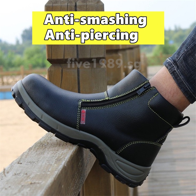 Quality Assurance High-Cut Safety Boots Waterproof Shoes Puncture-Proof ...