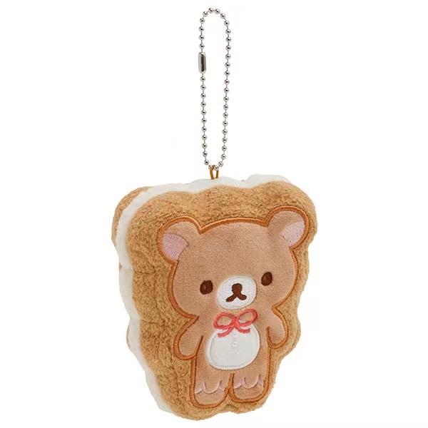 Rilakkuma Cookie Plush Keychain Key Chain Anime Korilakkuma Bear Kawaii ...