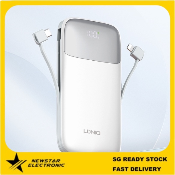 LDNIO Power Bank 10000 / 20000/ 30000/ 50000 mAh 20W PD Output 22.5W ...
