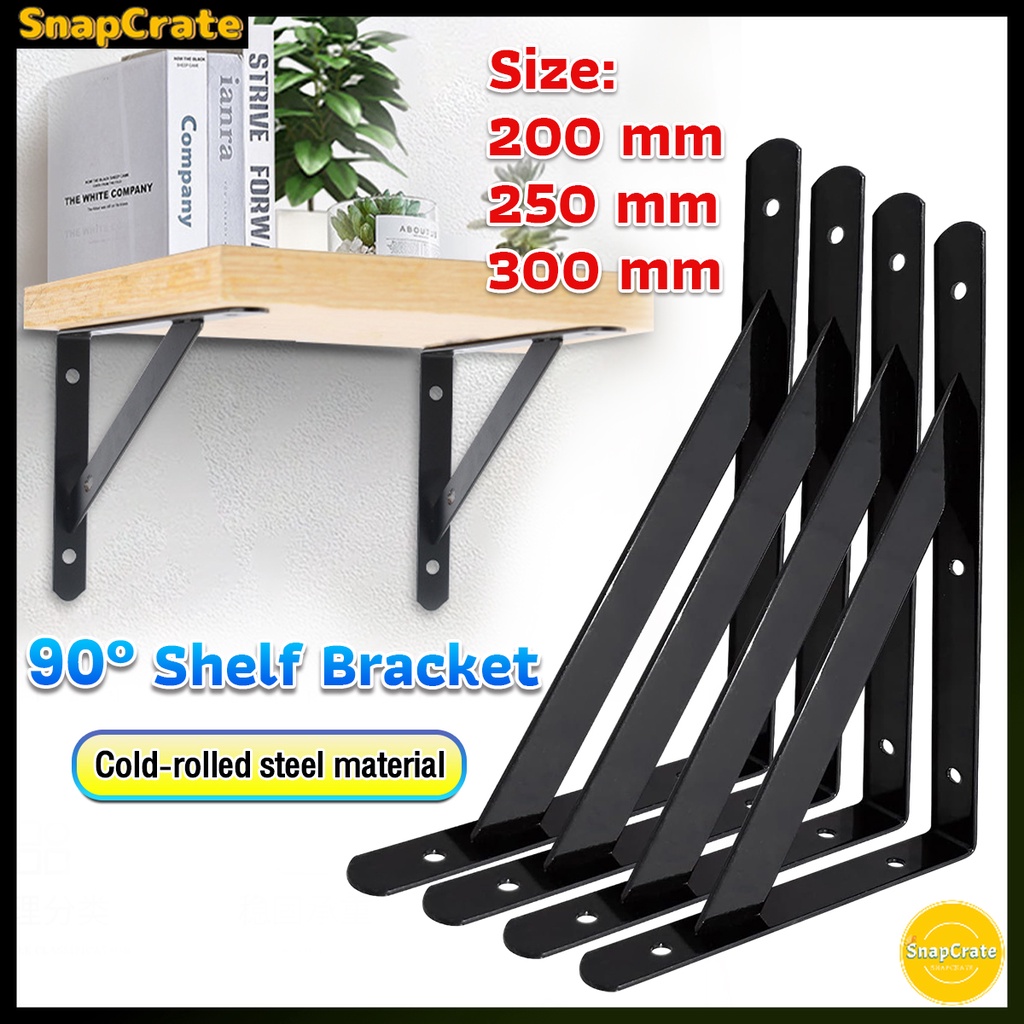 Snap Heavy Duty Shelf Bracket Wall Mount 90 Brackets for Floating Shelf ...