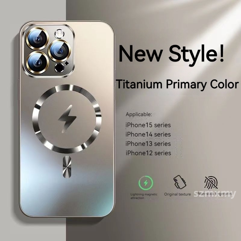 Hot-selling AG Titanium Ash Lightning Magnetic Phone Case For Iphone 16 ...