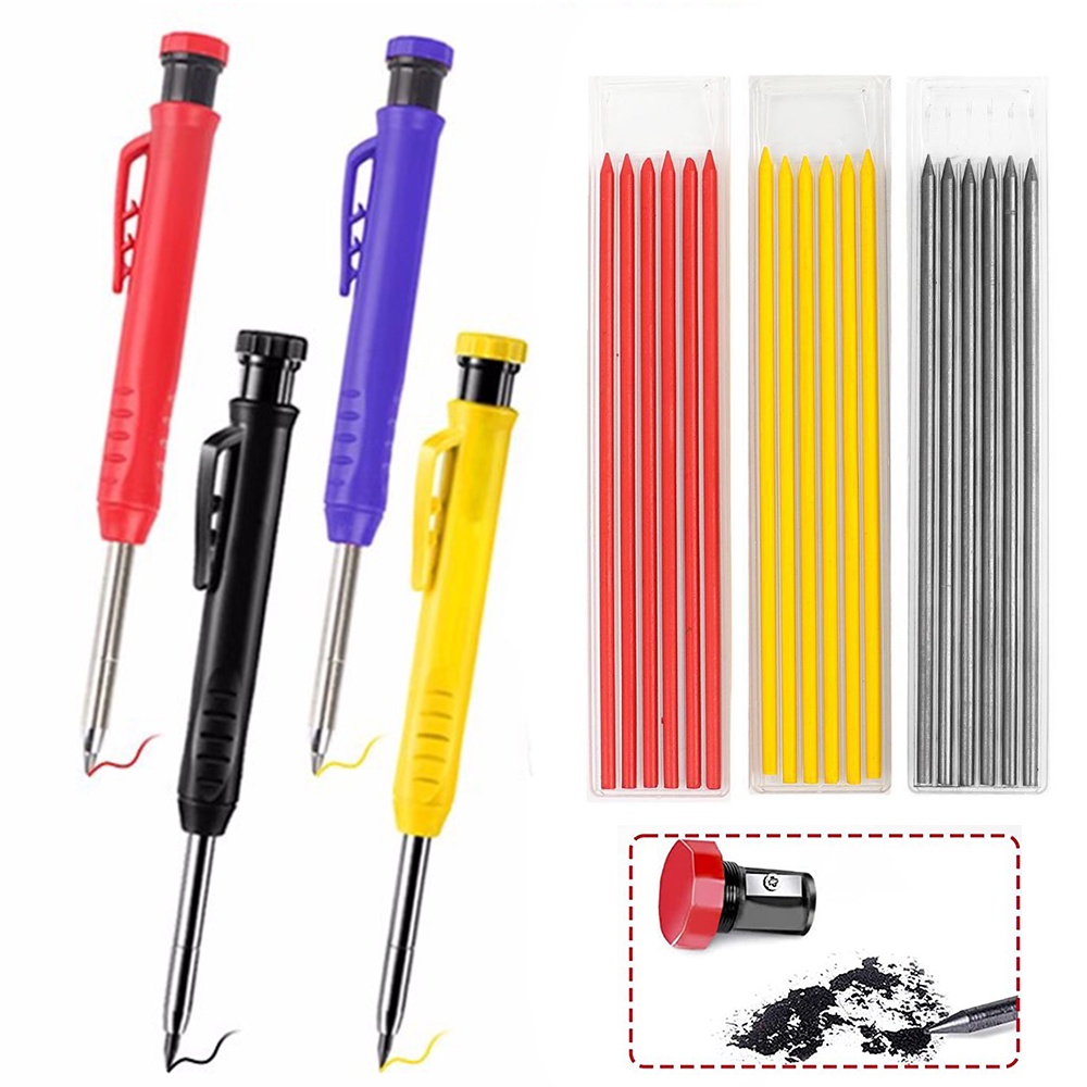 Solid Carpenter Mechanical Pencil With Sharpener Creative Refill ...