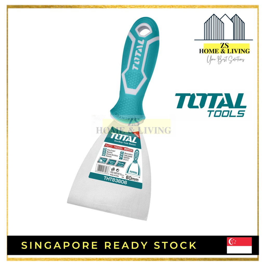 Total STAINLESS STEEL Putty Trowel Scraper WALL SCRAPPER PAINT SCRAPPER ...