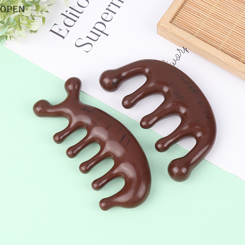 OP 1Pc Resin Massage Comb Head Meridian Scalp Comb Face Eye Shoulder ...