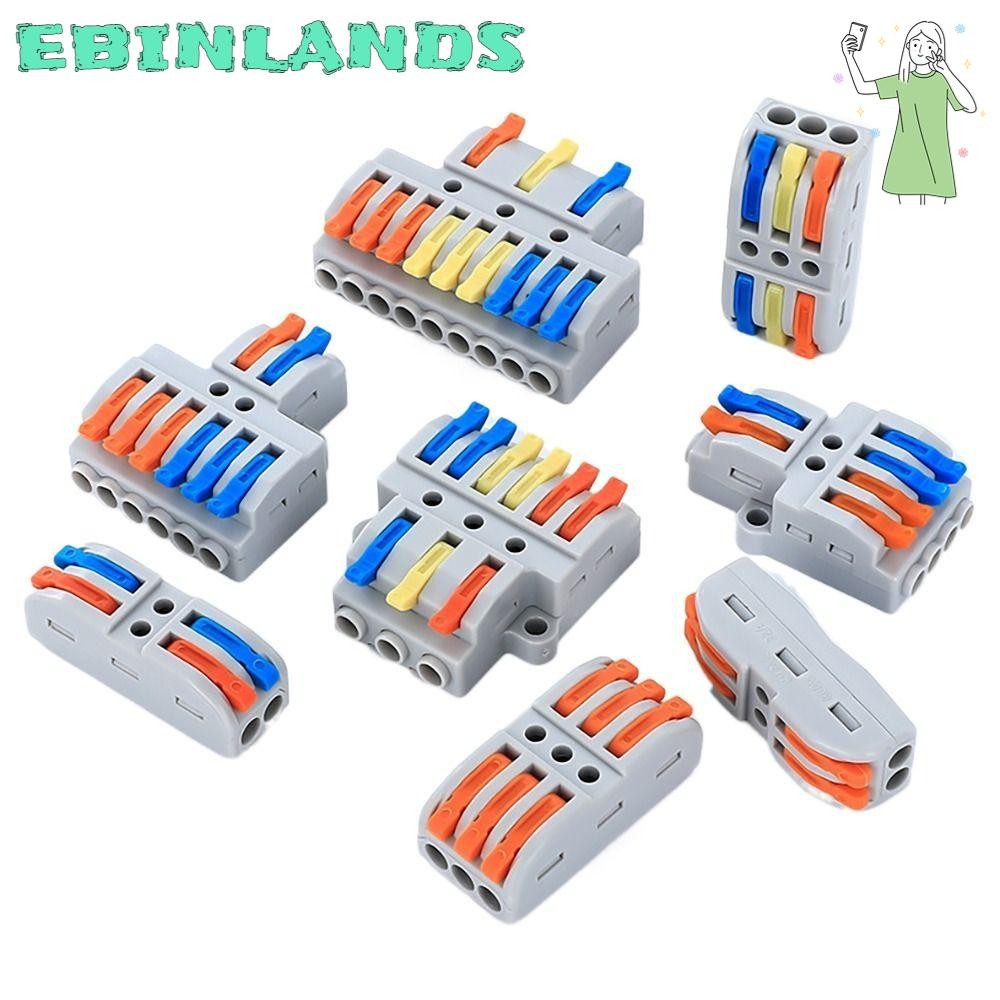 EBINLANDS Quick Terminal Block, Mini Universal Compact Wire Connector ...