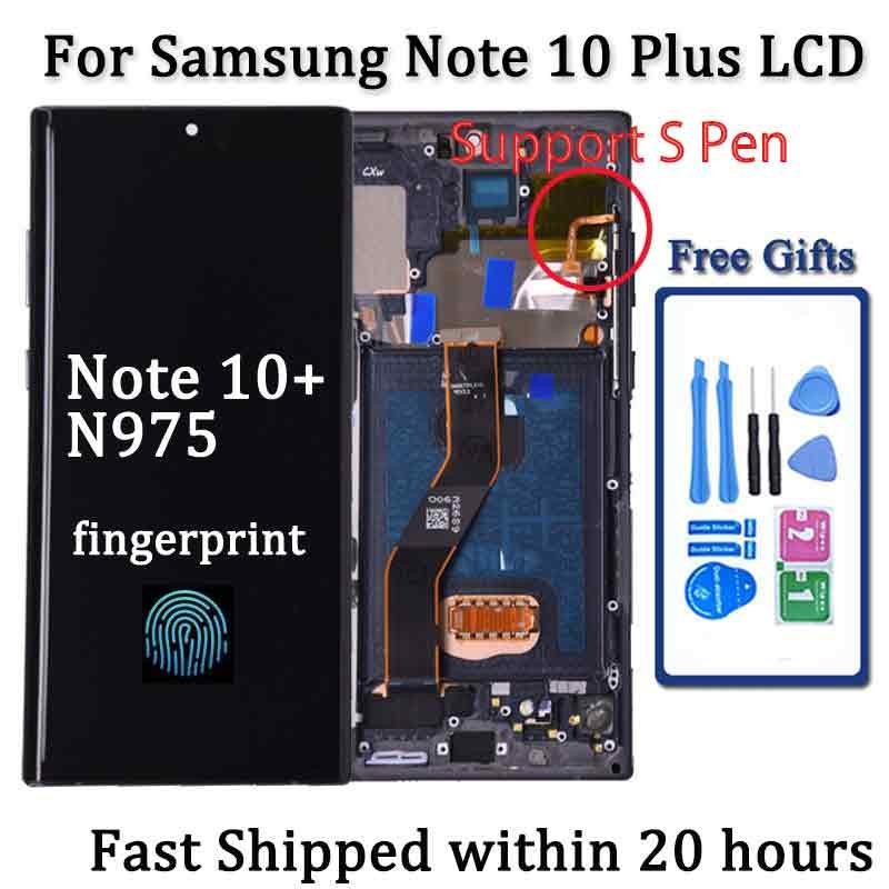 AMOLED Note 10 Plus Screen For Samsung Note10+ N975F Lcd Display Touch ...
