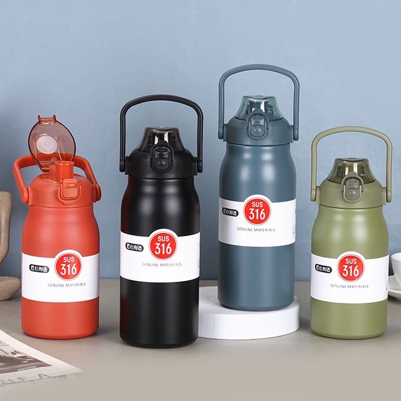 LOCAL 1.3/1.7L Thermos Bottle Double Vacuum Thermos Flask 316SS Water ...
