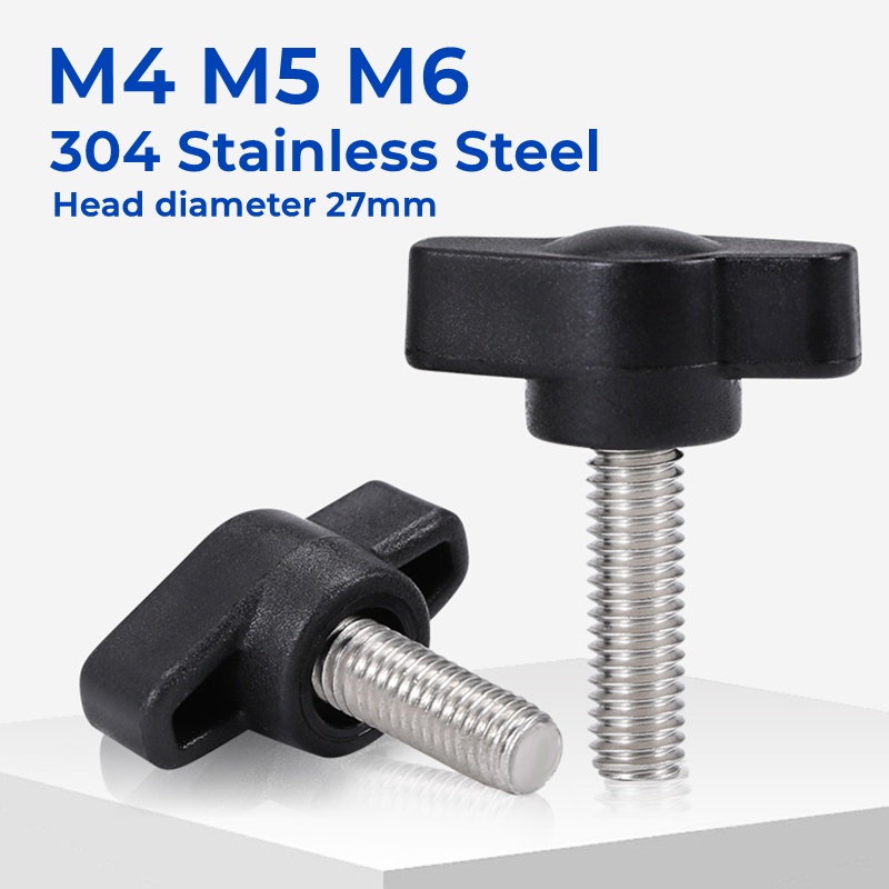 M4 M5 M6 304 Stainless Steel Hand Tighten Handle Bolts Z-handle ...