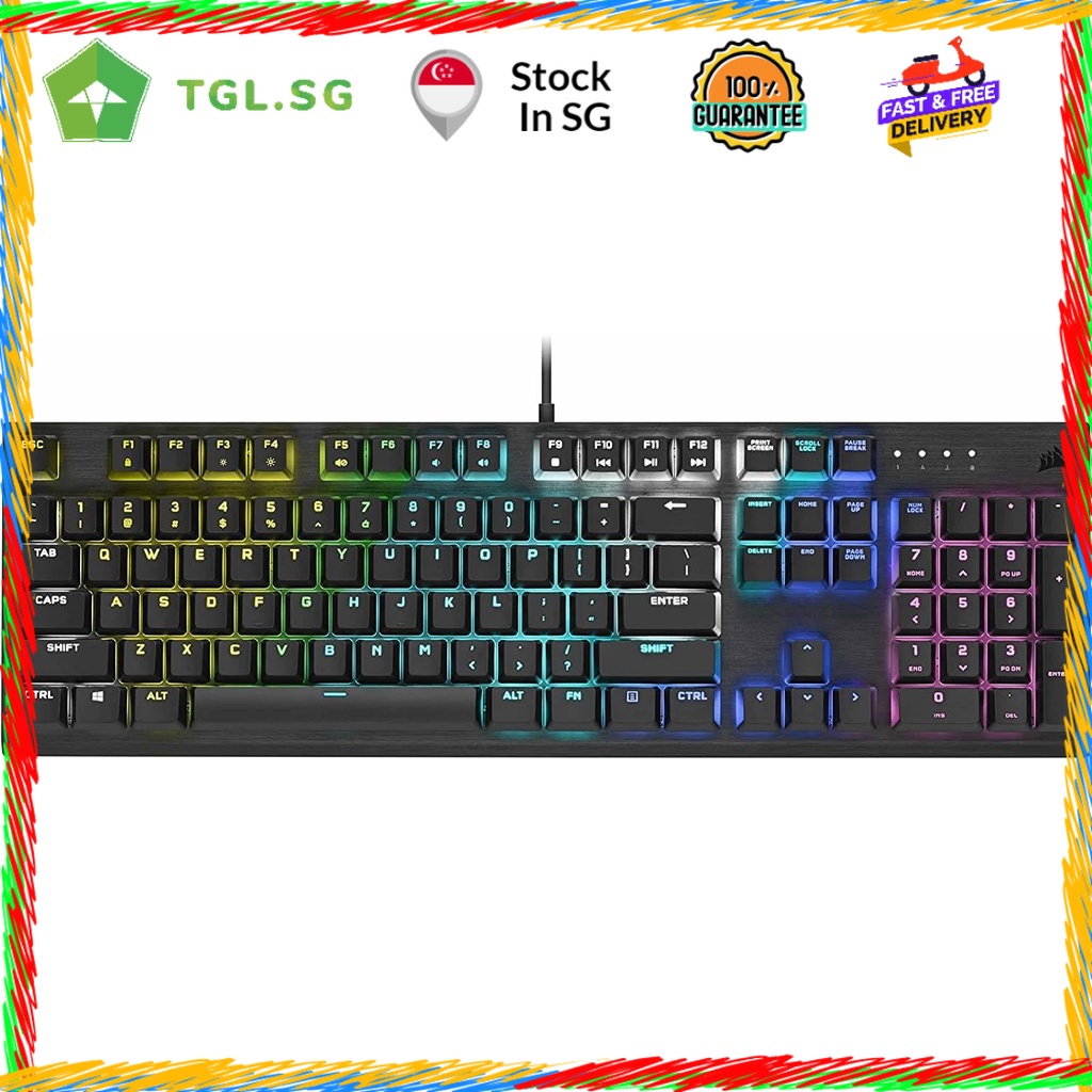Corsair K60 RGB Pro Mechanical Gaming Keyboard - CHERRY Mechanical ...