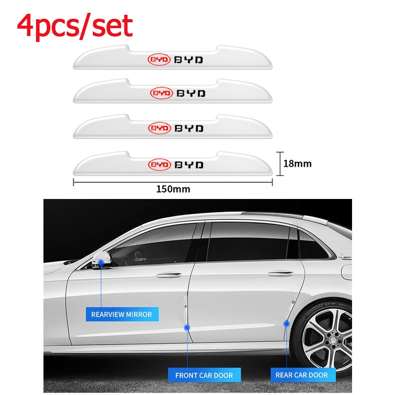 [Ready Stock] 4Pcs/set Car Side Door Edge Guard Strip Bumper Anti ...