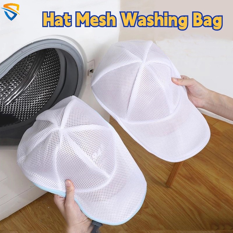 Durable Hat Washing Protector Baseball Cap Cleaner Laundry Bag Washing ...