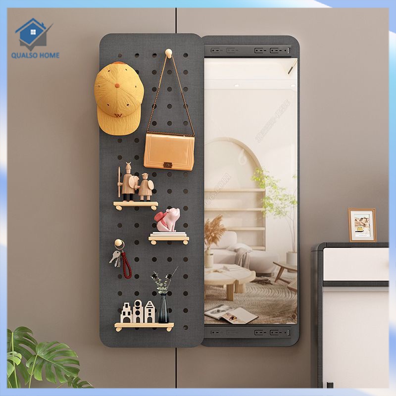 Invisible dressing mirror hole board entrance fitting mirror wall ...