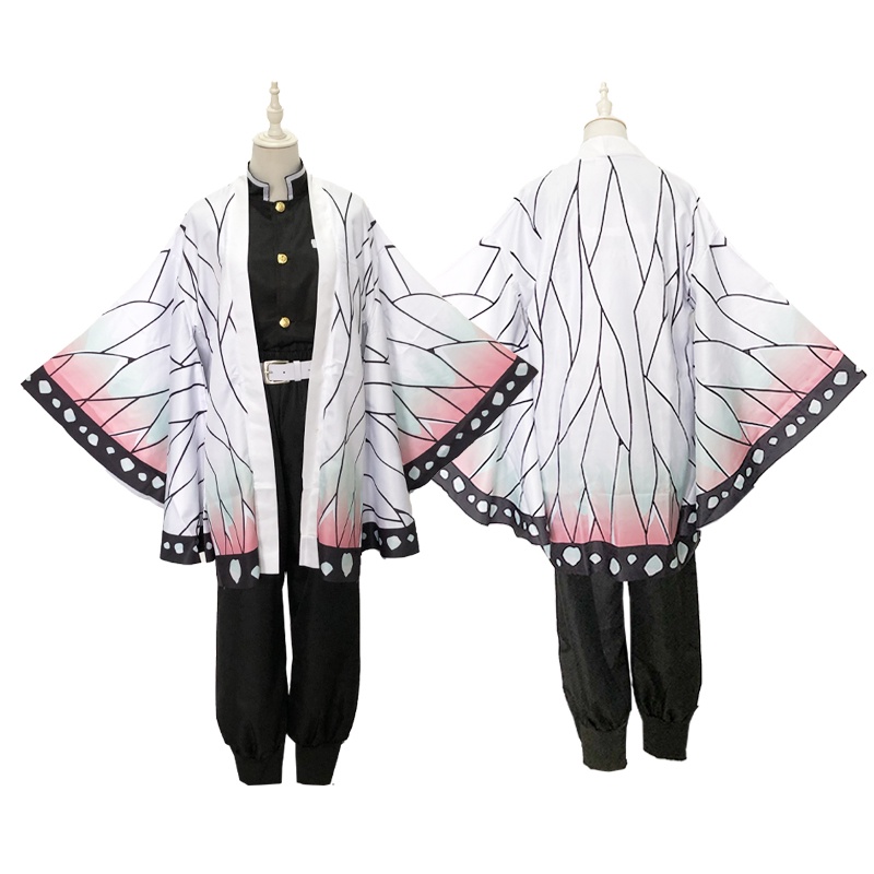 Kochou Shinobu Cosplay Costume full suit Demon Slayer Wig Japanese ...