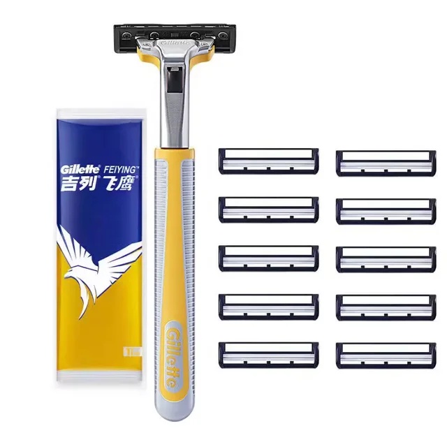 Gillette Vector 2nd Gen Razor Manual Shaving Razor for Men Beard Shaver ...
