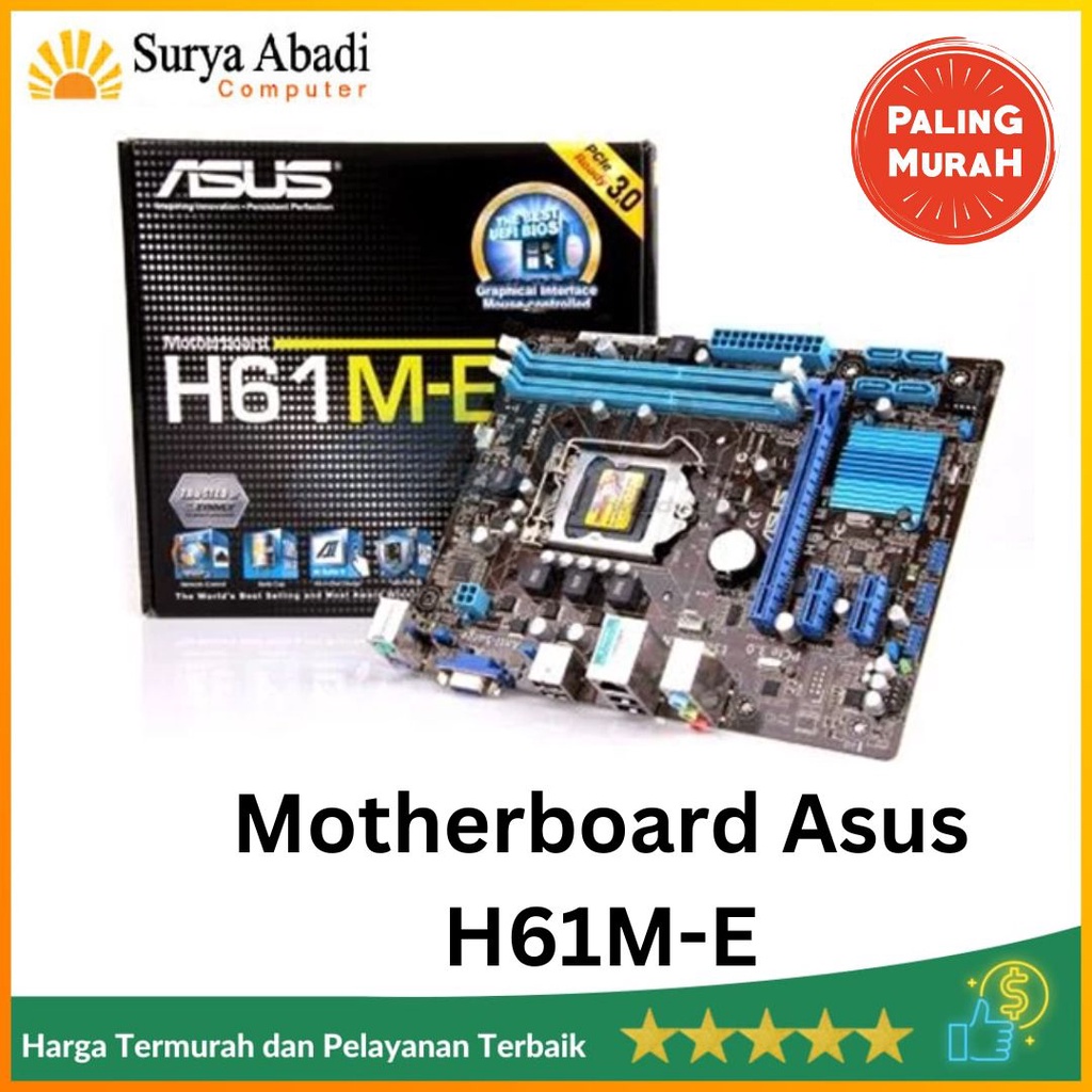 Mainboard | Asus H61M-E LGA 1155. MOTHERBOARD | Motherboard H61 ...