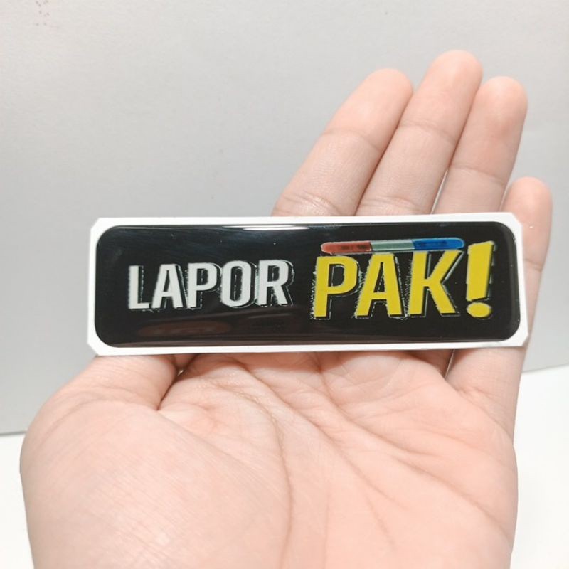 LAPOR PAK Flexible resin embossed sticker Emblem | Shopee Singapore