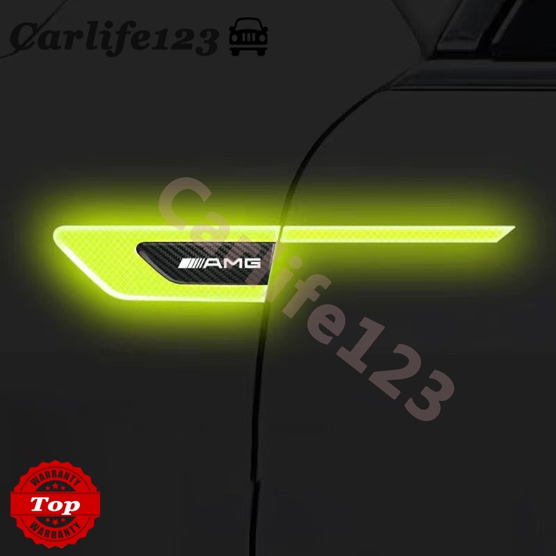 1 Pair Mercedes Benz AMG Leaf Side Labels A-level E-level C-level GLA ...