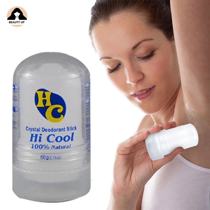 Natural Deodorant Stone Crystal Sal 60g Unisex Hi Cool/ | Shopee Singapore