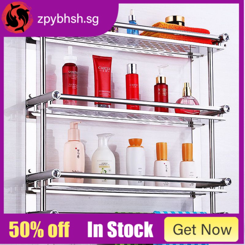 [48h Shipping] bathroom storage rack bathroom bathroom stainless steel ...