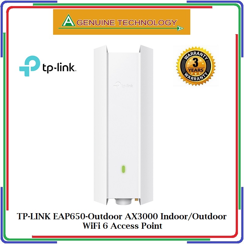 TP-LINK EAP650-Outdoor AX3000 Indoor/Outdoor WiFi 6 Access Point - 3 ...