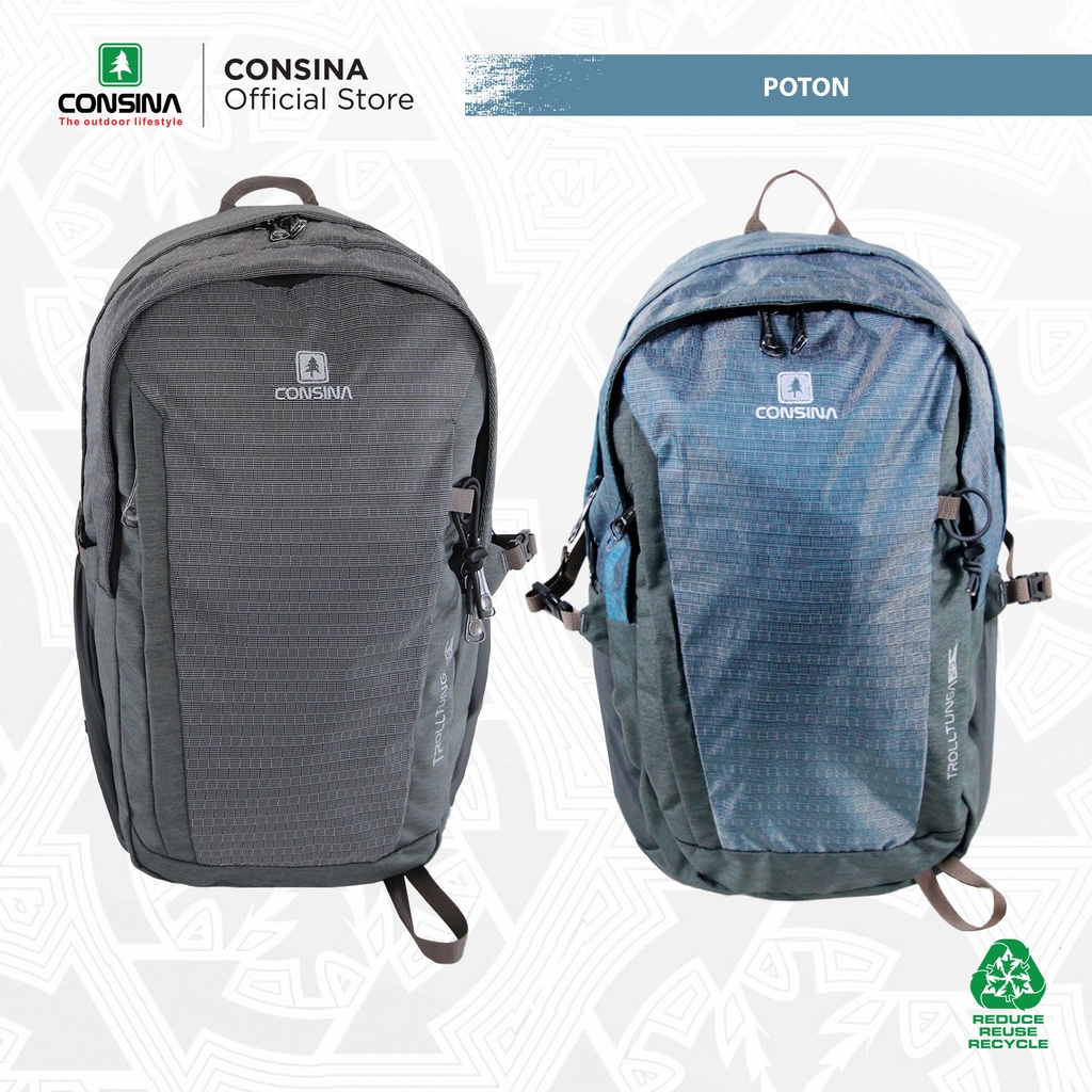 Consina Trolltunga Men's Women's Backpack 25 Liter Daypack Laptop Bag ...