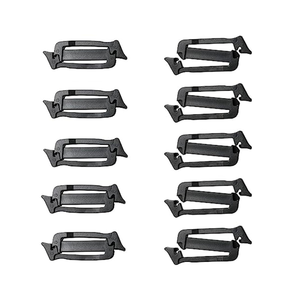 10pcs Webbing Clips 25mm 1 Inch Molle Webbing Connector Clip Three ...