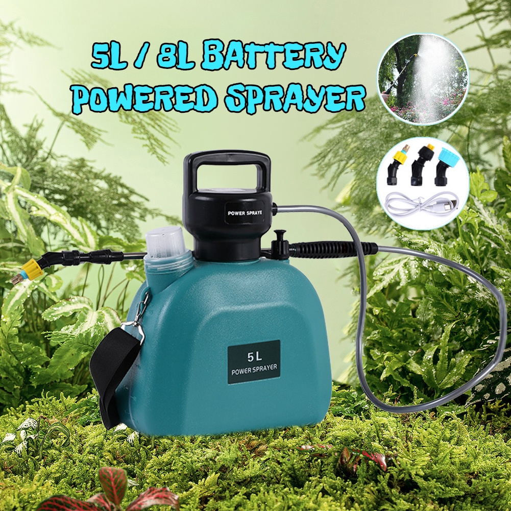 5/8L Electric Sprayer 2000mAh Handheld Automatic Watering Can ...