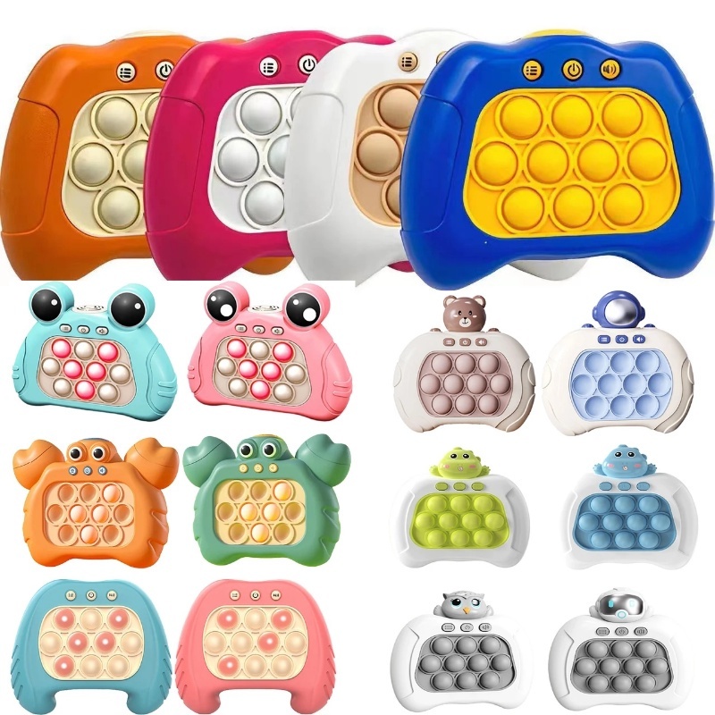 Pop It Whack A Mole Electronic Light Up Handheld Quick Push Game ...