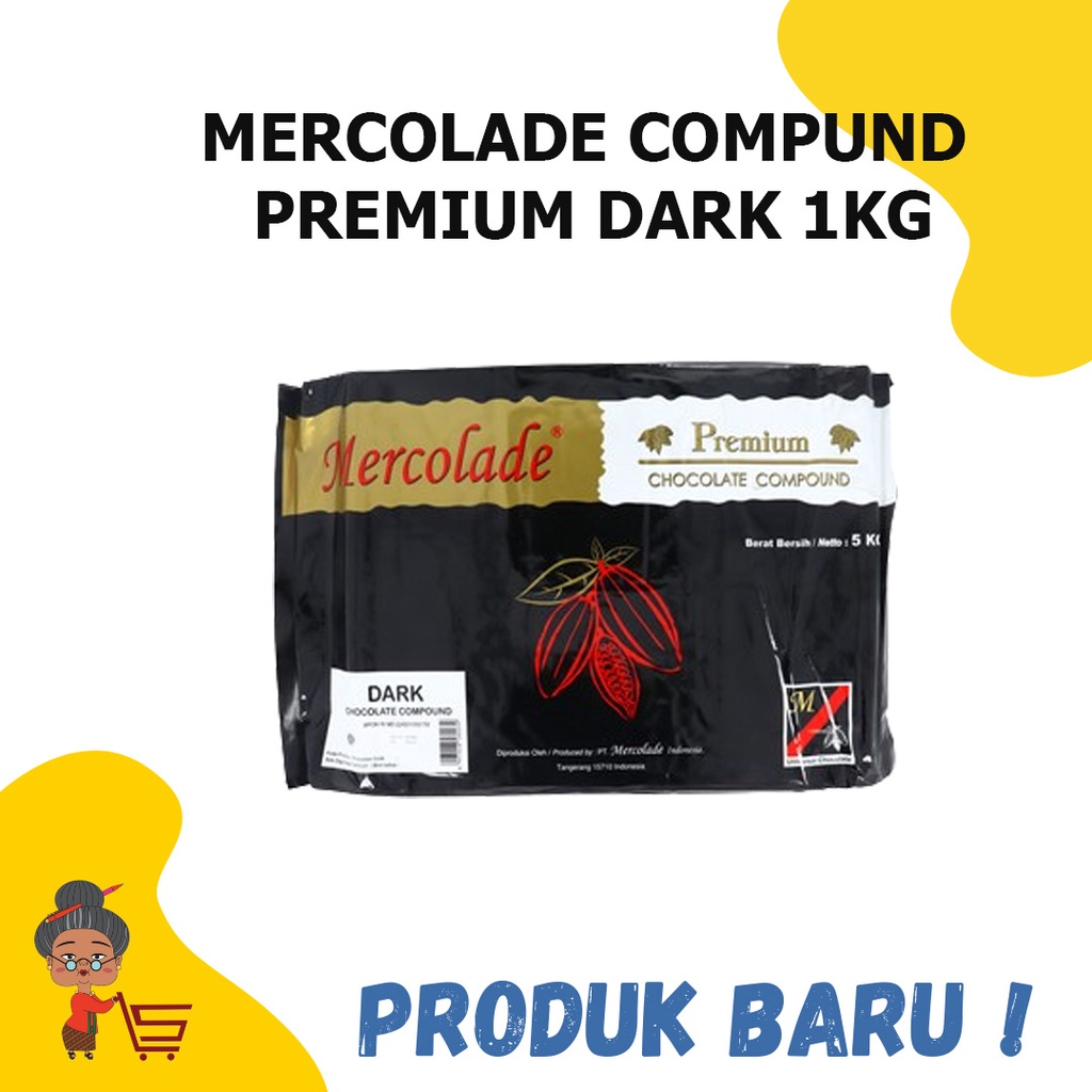 Mercolade COMPUND PREMIUM DARK 1kg/MERCOLADE DARK CHOCOLATE | Shopee ...