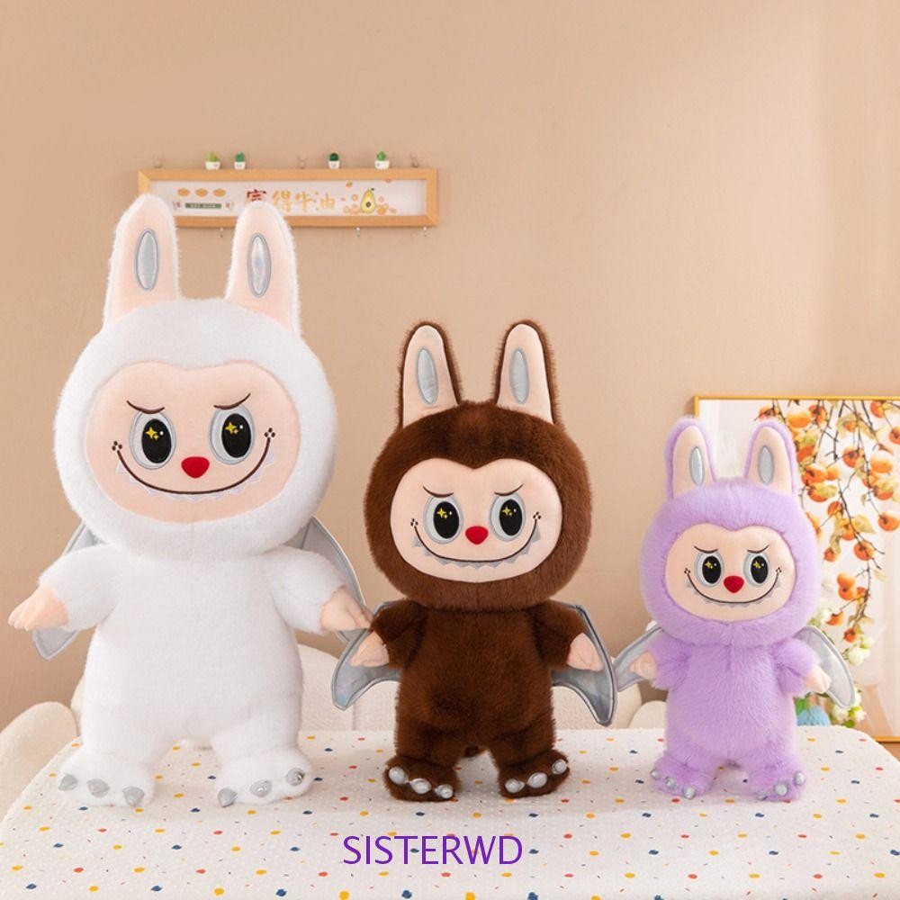 SISTERWD Angel Labubu Plush Dolls, Big Eye Stuffed Labubu Plush Toy ...
