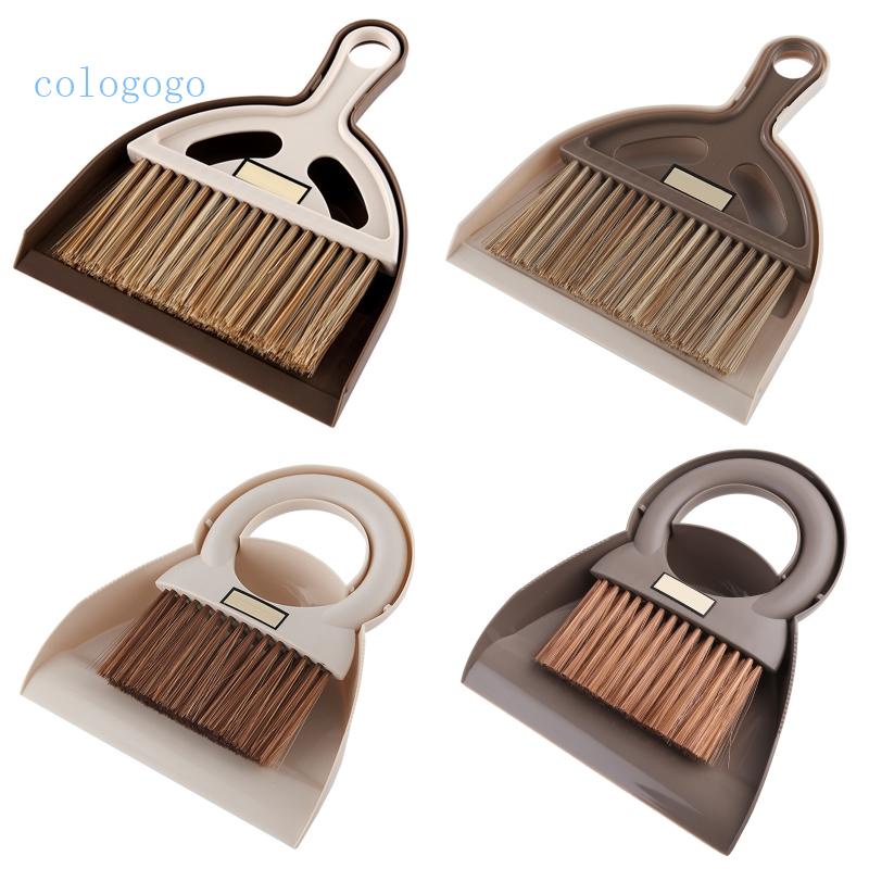COLO Desktop Sweep Cleaning Brush Dustpan Mini Hand Broom Soft Sweeping ...