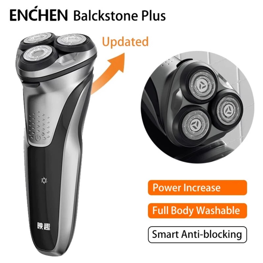ENCHEN Blackstone plus Electrical Rotary Shaver Full Body Washable IPX7 ...