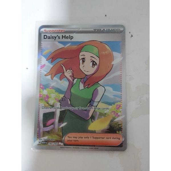 Pokemon 151 daisy help full art trainer supporter card | Shopee Singapore