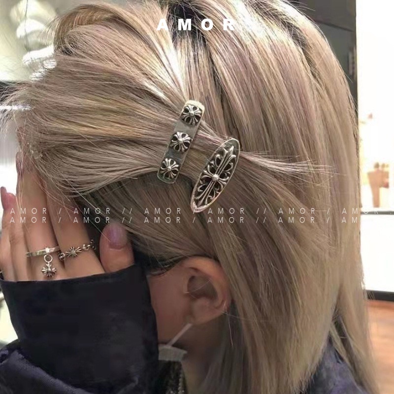 cross hairpin Korea metal Diablo Make old Retro female Side clamp ...