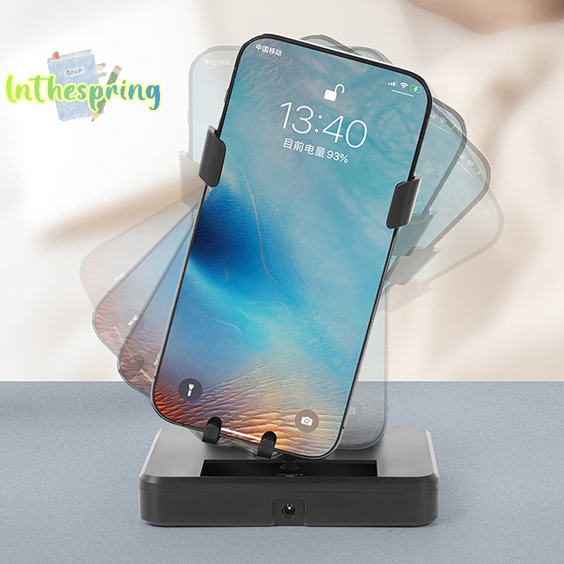 [lnthespringS] Desk Mute Automatic Swing Shaker Mobile Phone Stand ...