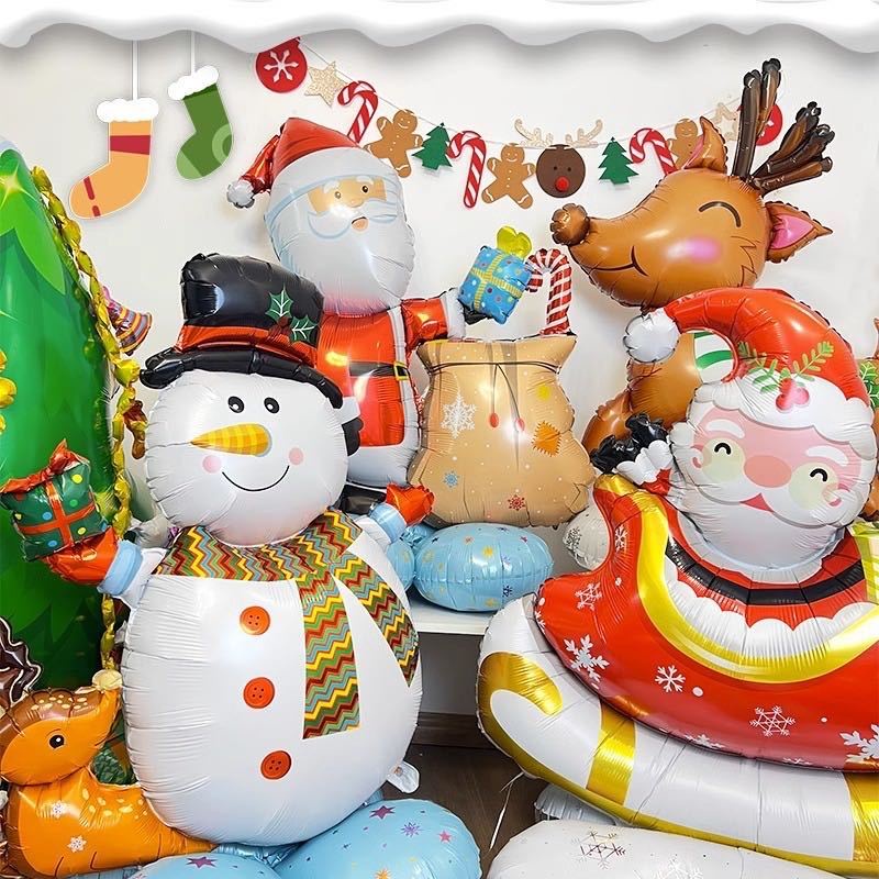 【XMAS】Large Christmas 4D Standing Balloon Christmas Standing Soldier ...