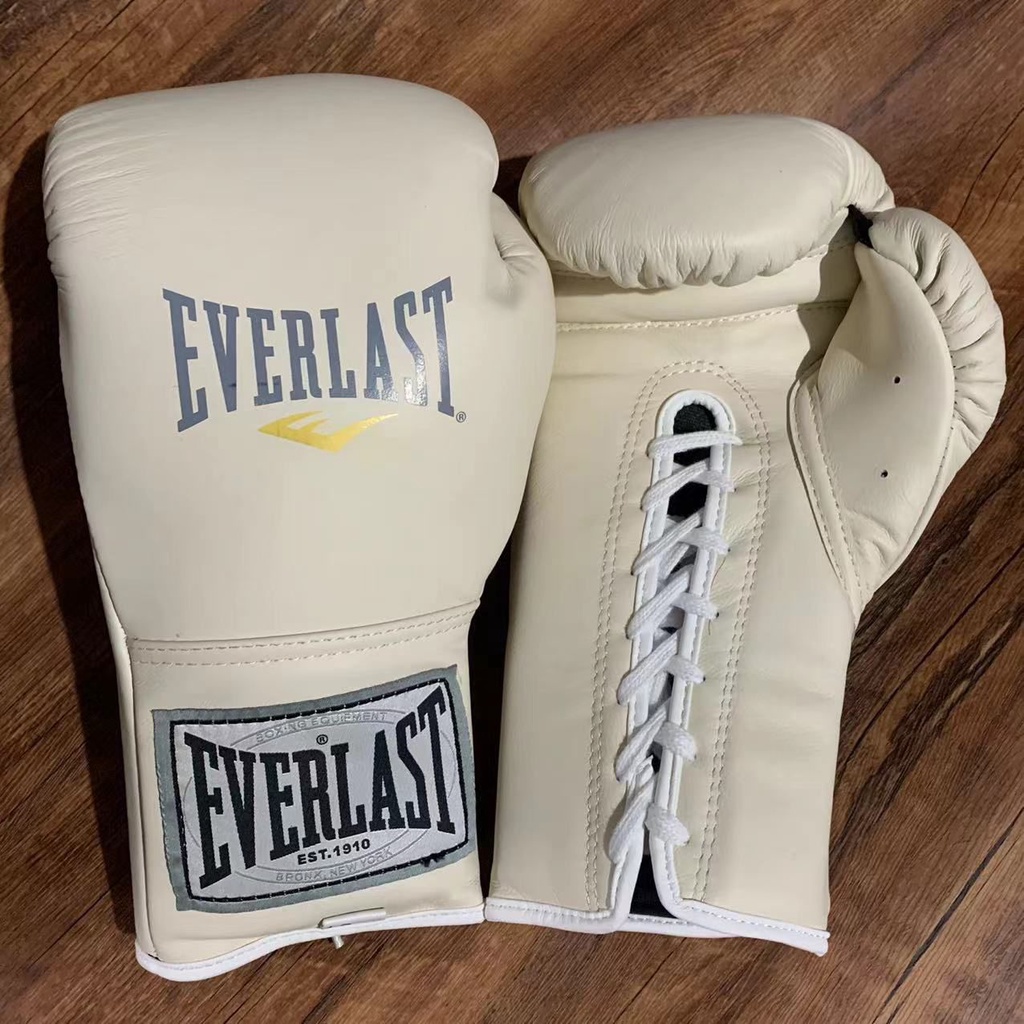 Everlast Genuine Leather Tether Boxing Gloves Adult Sanda Gloves ...