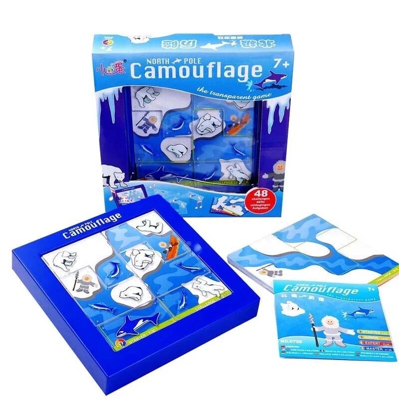 Fun Polar Bear Sliding Puzzle, 48 Level Challenge IQ Toys Logical ...
